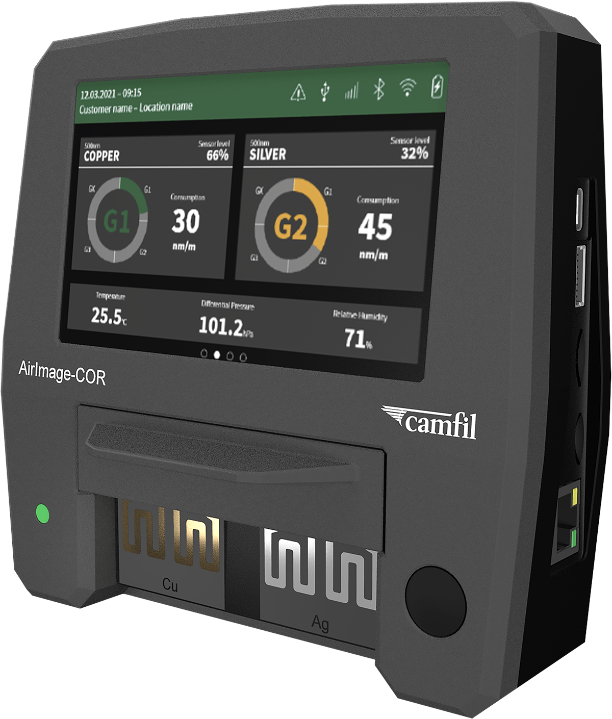 Monitor corrosion levels with AirImage-COR | Camfil Monitor corrosion levels with AirImage-COR | Camfil